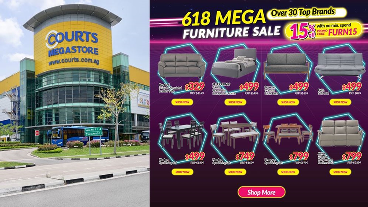 Courts online sale折扣来啦！高达80%的折扣 - FoodieSG