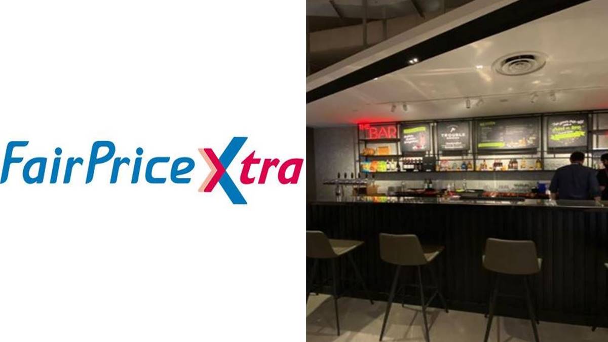 FairPrice Xtra在Parkway Parade开幕，还设有鸡尾酒吧和用餐区 - FoodieSG