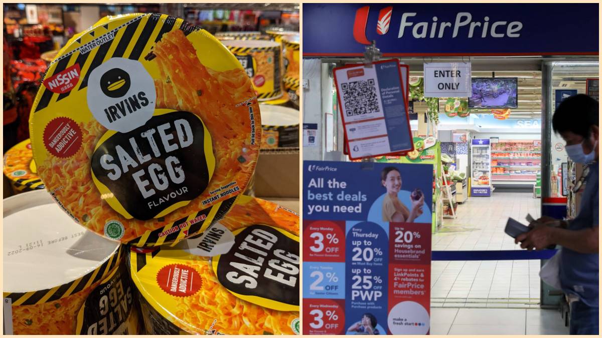 FairPrice推出联名 NISSIN x IRVINS “咸蛋方便面” $2.65 - FoodieSG