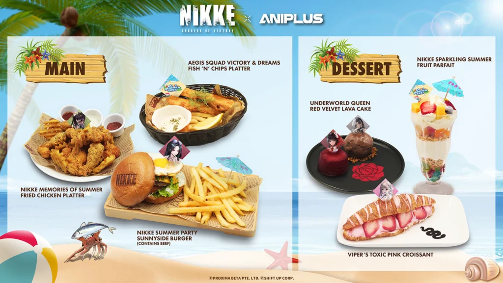 游戏迷不可错过！ Nikke手游登陆新加坡Aniplus Cafe （7月4日 - 18日） - FoodieSG