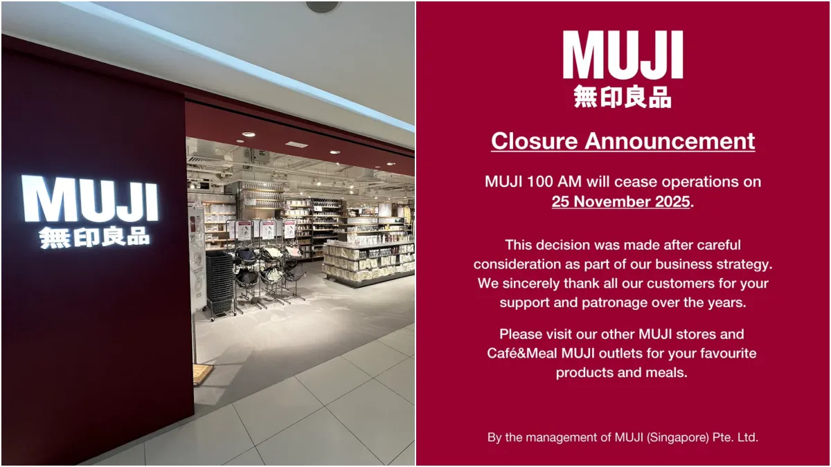 Muji突宣布关闭100 AM门店，11月25日正式结束营业！ - FoodieSG